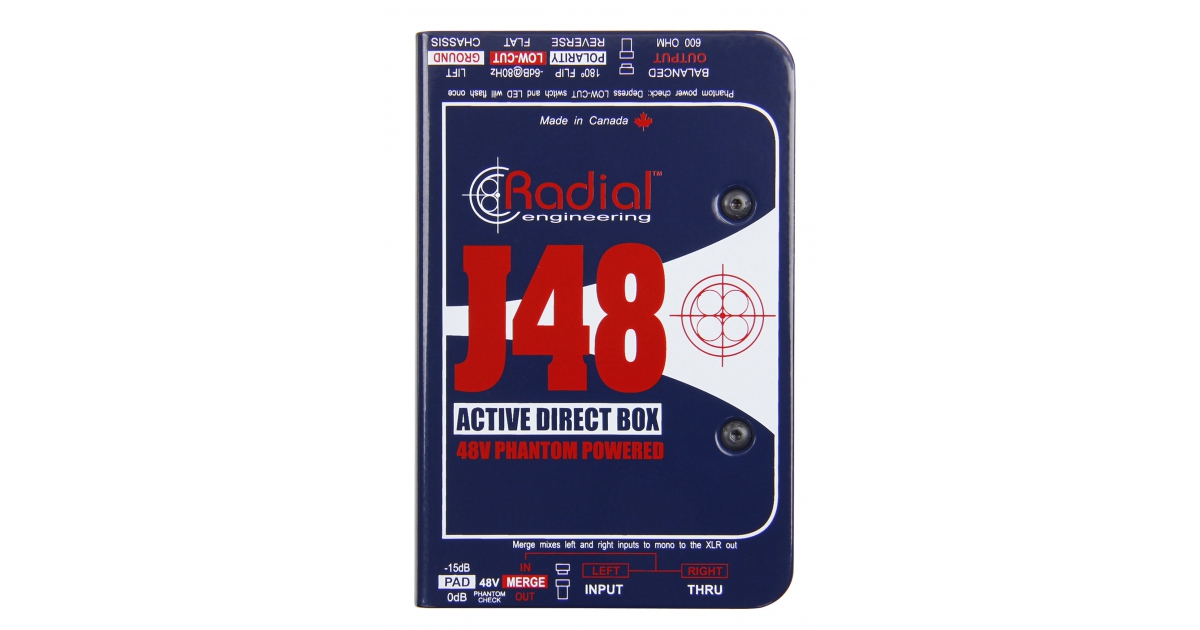 Radial J48 active DI 主動式 DI BOX